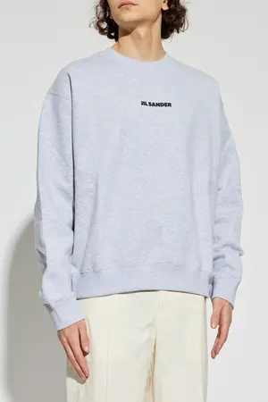 JIL SANDER Sweatshirt With Logo - Grey