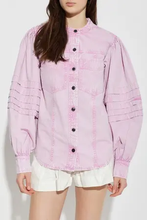 MARANT ETOILE Mileda Denim Shirt - Pink