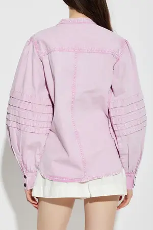 MARANT ETOILE Mileda Denim Shirt - Pink