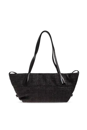 Balmain Woven Shopper Bag - Black