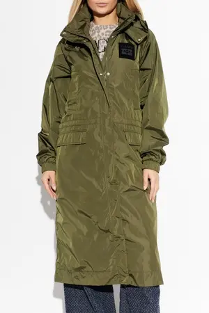 GANNI Loose-fit Hooded Parka - Green