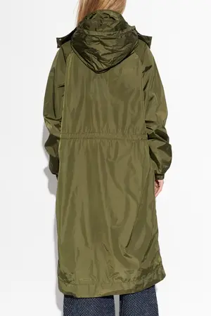 GANNI Loose-fit Hooded Parka - Green