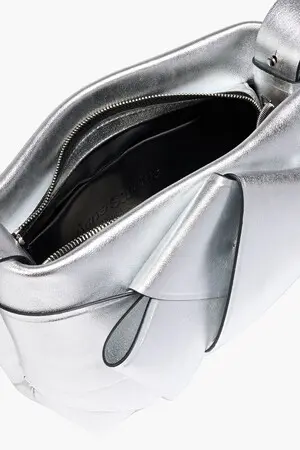 Acne Studios Musubi Knotted Metallic Leather Shoulder Bag