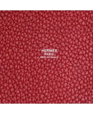 Hermès Mm Picotin Lock Bag Clemence - Red