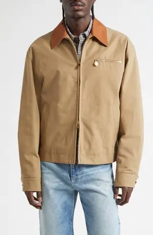 Versace Cotton Canvas Jacket - Warm Beige
