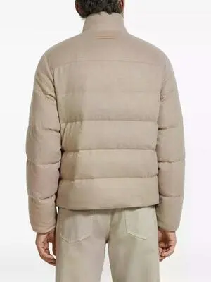 Zegna Oasi Quilted Cashmere Jacket - Neutrals