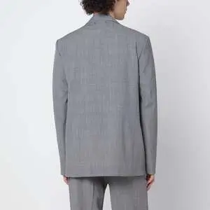 GOLDEN GOOSE Prince Of Wales Single-breasted Jacket - Grey
