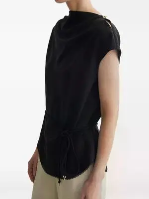 AERON Draped Tie-detail Top