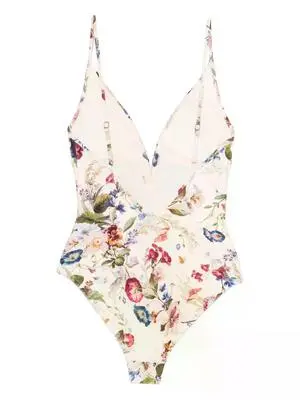 Zimmermann Floral-pattern One-piece Swimsuit