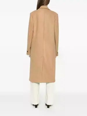 TOTEME Single-breasted Wool Coat - Brown