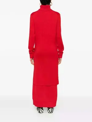 TOTEME Knitted Turtleneck Maxi Dress
