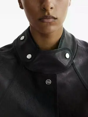 AERON Salem Snap-collar Leather Jacket