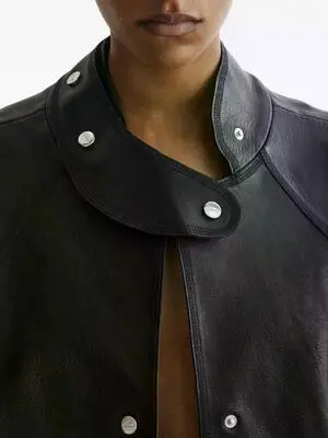 AERON Salem Snap-collar Leather Jacket