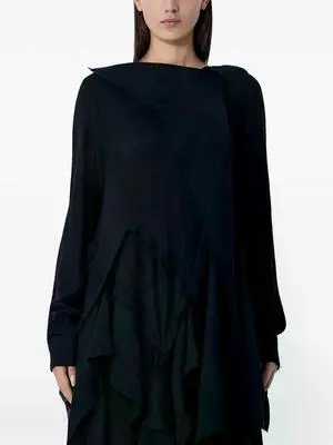 LIMI FEU Draped Long-sleeve Top