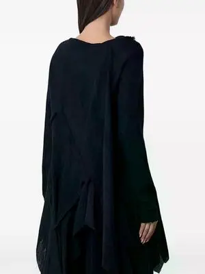 LIMI FEU Draped Long-sleeve Top