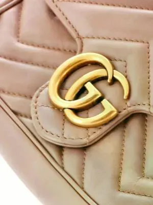 Gucci Gg Marmont Flap Mini Crossbody Bag - Neutrals