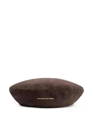 Manière De Voir Anya Suede Beret Hat - Brown