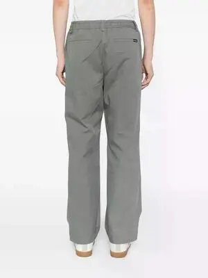 Karl Lagerfeld Logo-plaqued Straight-leg Trousers - Grey