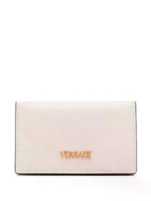 Versace Logo-lettering Leather Wallet - Pink