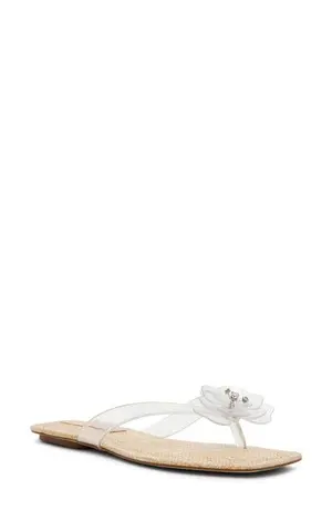 Steve Madden Tigerlily Floral Flip Flop - Clear