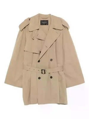 Women's Double-Breasted Belted Trench Coats