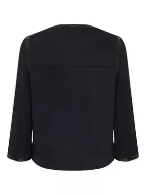 GLORIA COELHO Cropped Panelled Top