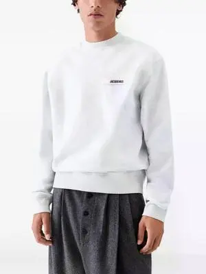 Jacquemus Crew-neck Logo-patch Sweatshirt