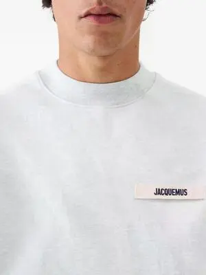Jacquemus Crew-neck Logo-patch Sweatshirt