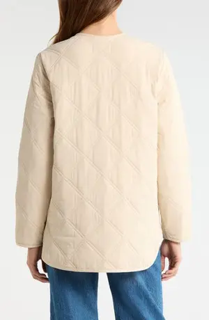 Caslon Quilted Patch Pocket Jacket