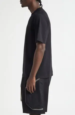 Rick Owens Brad Cotton T-shirt - Black