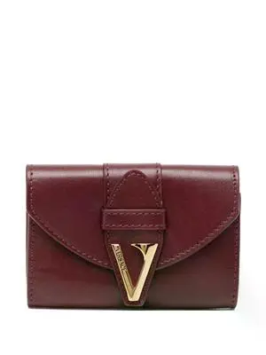 Versace V-plaque Wallet - Red