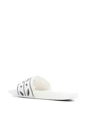 Casablanca Embroidered Slides - White