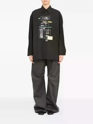 MAISON MARGIELA Graphic Print Long Sleeve Shirt