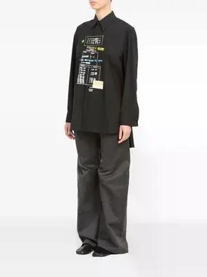 MAISON MARGIELA Graphic Print Long Sleeve Shirt