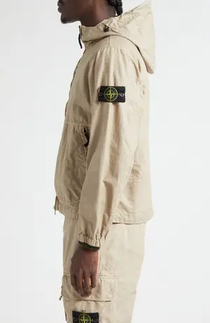 Stone Island Hooded Water Repellent Jacket - Desert