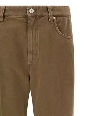 Brunello Cucinelli Garment-dyed Five-pocket Jeans