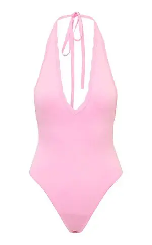 LoveShackFancy Berta Knit Bodysuit - Pink