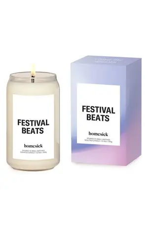 HOMESICK Festival Beats Candle - Natural