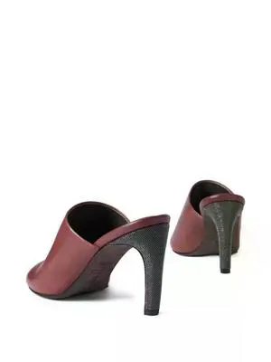 Brunello Cucinelli Monili-embellished Heeled Mules
