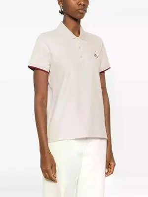 Moncler Short-sleeve Polo Shirt - Neutrals