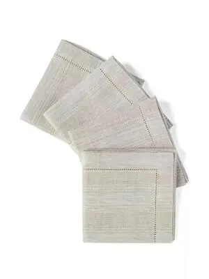 Brunello Cucinelli Striped Linen Napkins - Neutrals
