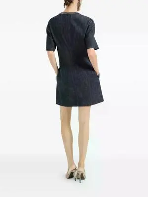 Brunello Cucinelli Denim-effect Mini Dress - Blue