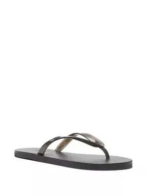 ANCIENT GREEK SANDALS Saionara Jelly Flip-flops - Black