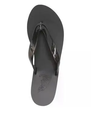 ANCIENT GREEK SANDALS Saionara Jelly Flip-flops - Black