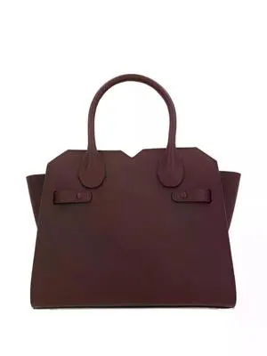 VALEXTRA Mini Milano Leather Tote Bag - Red