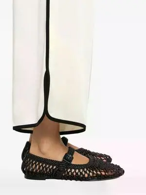 FORTE_FORTE Contrast-trim Trousers - Neutrals