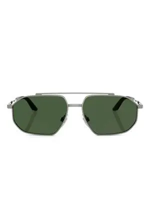 Dolce & Gabbana Double-bridge Sunglasses - Silver