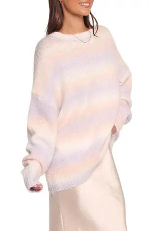 PETAL & PUP Joy Oversized Striped Sweater