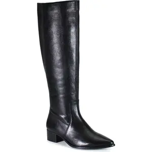 DIBA TRUE Dig Ital Leather Knee High Boots By - Black