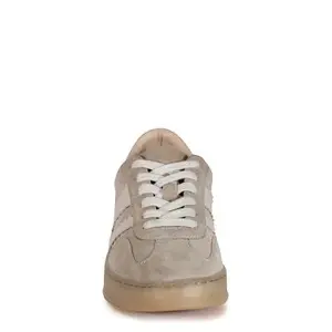 DIBA TRUE Jon Qwill Lace-up Suede Sneaker - Taupe/bone